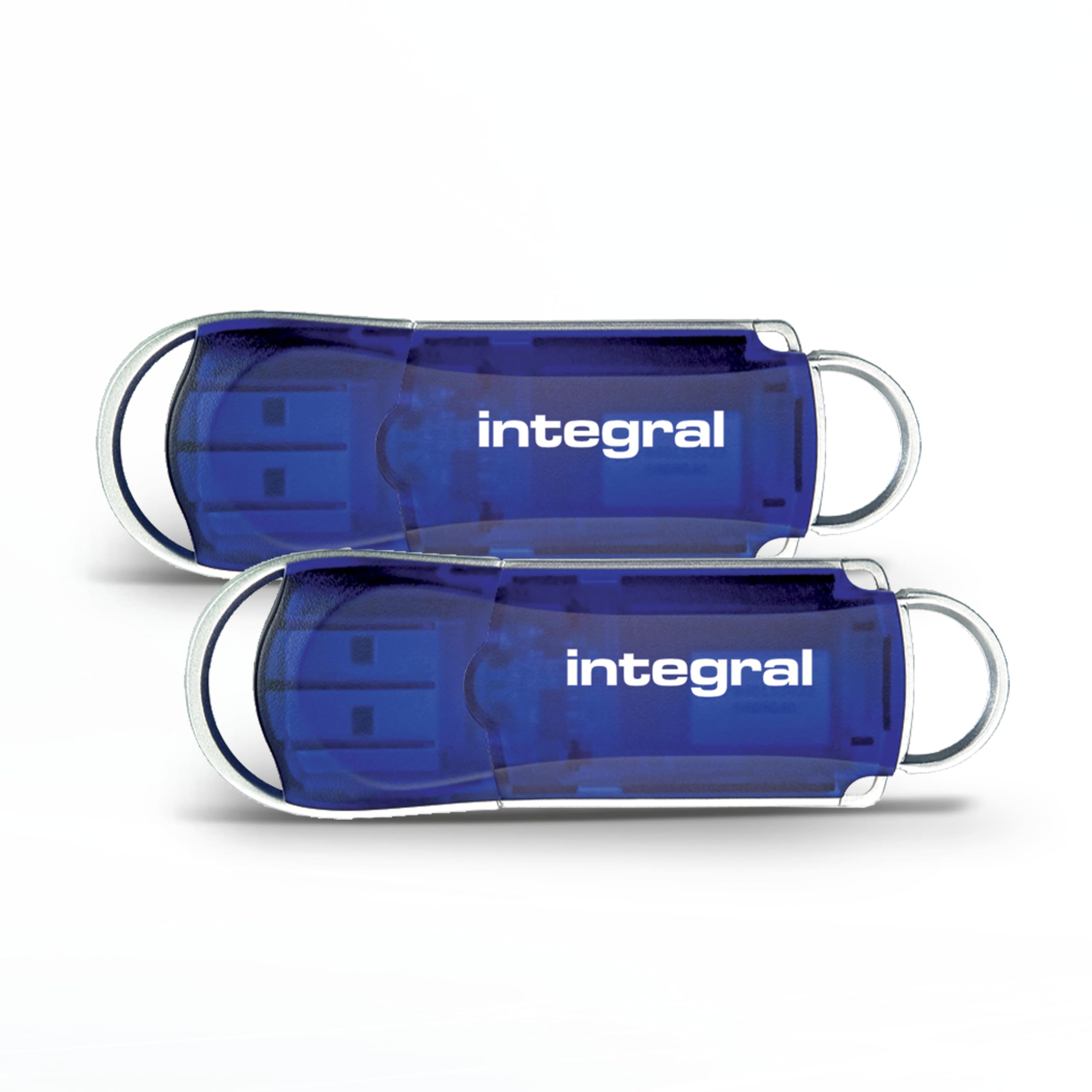 Integral 2-Pack 128GB USB Memory 2.0 Flash Drives Courier Blue : Amazon ...