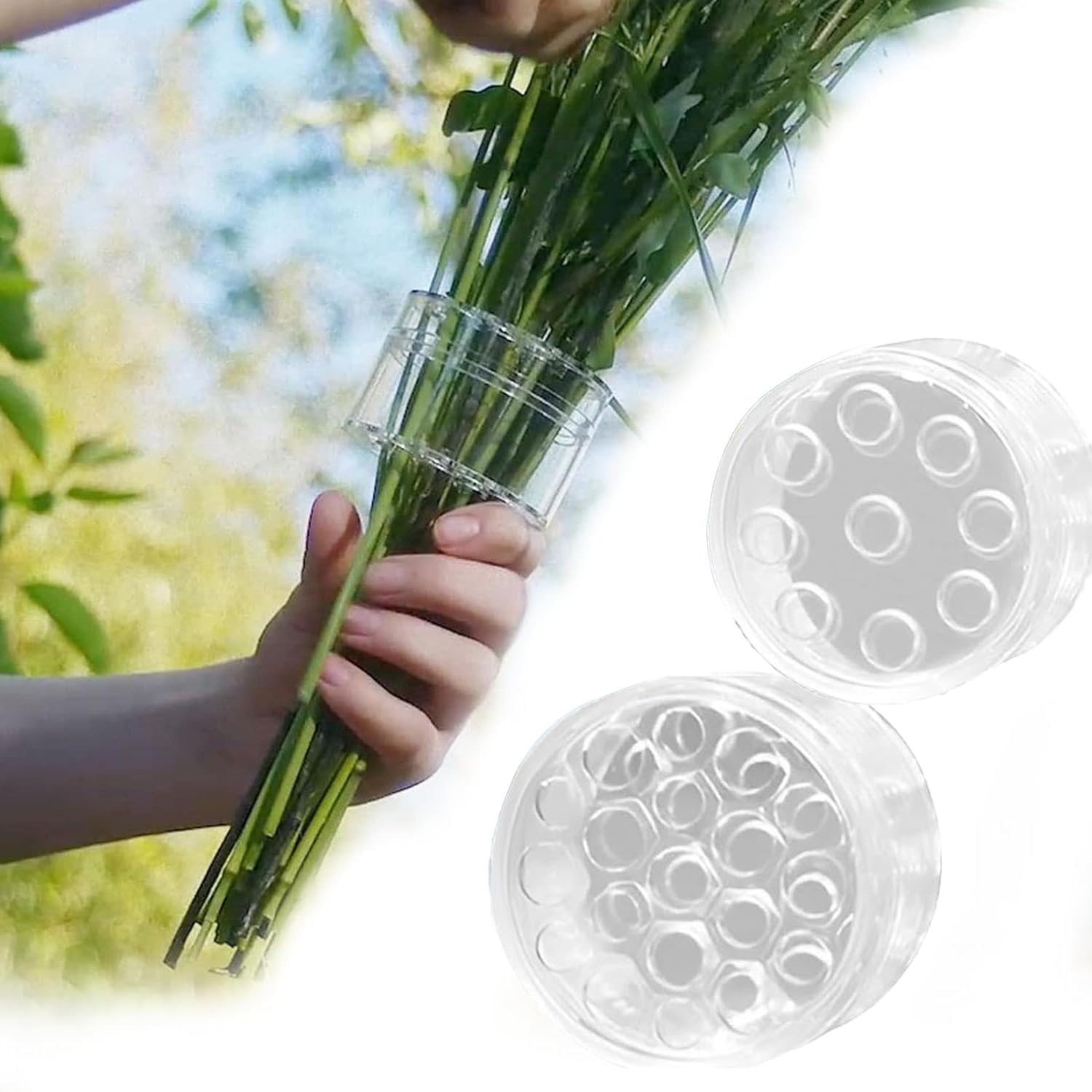 Amazon.com: Sufeasdf Spiral Ikebana Stem Holder, 2024 Spiral Flower ...