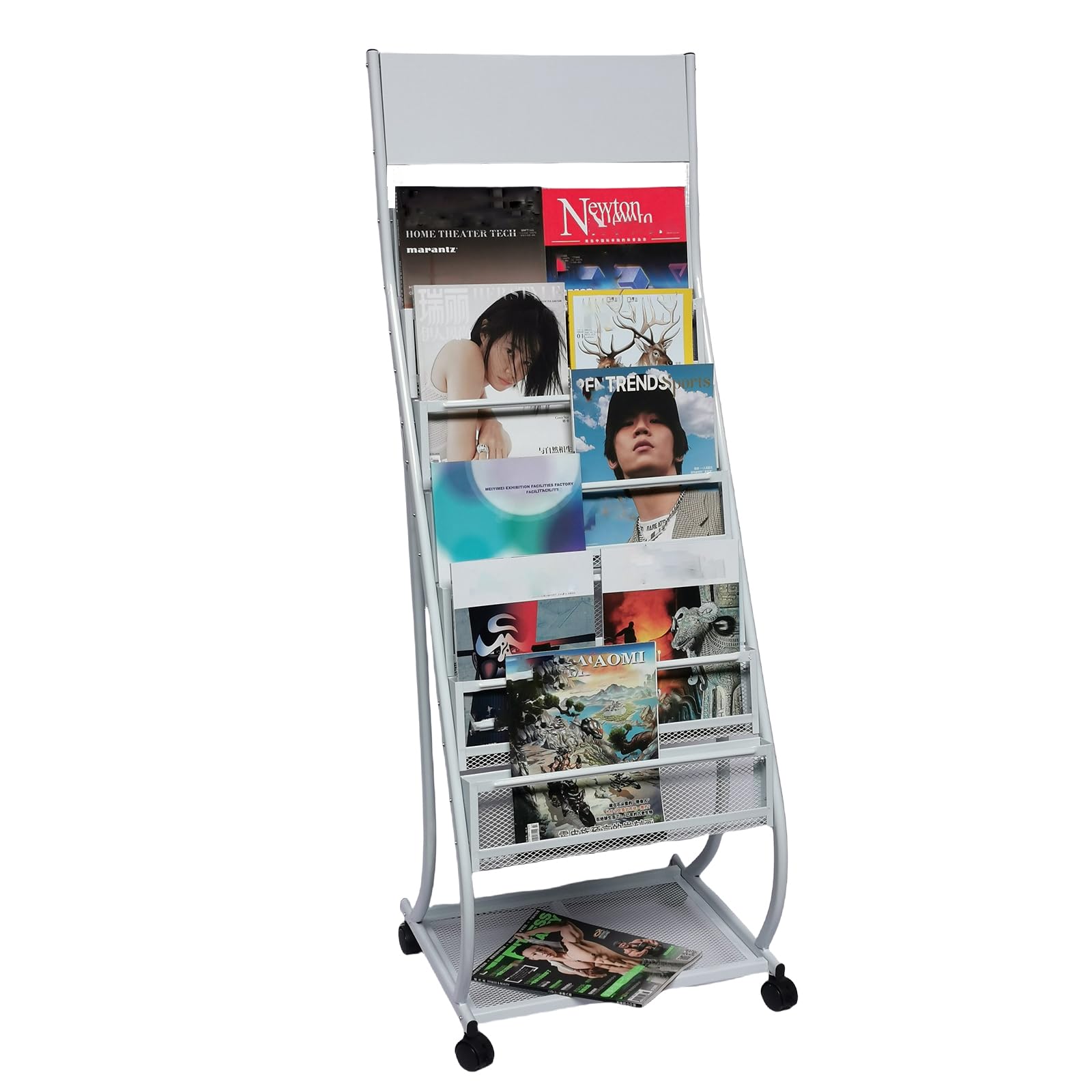Amazon.com: Otitotem Floor-Standing Magazine Rack， magazine holders 6 ...
