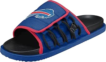 Amazon.com : FOCO NFL Mens NFL Team Logo Sandals Future Slide Flip ...