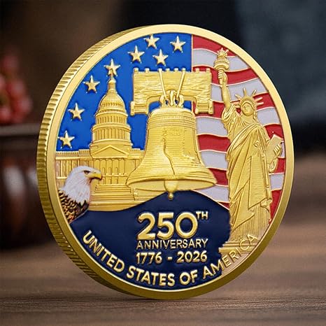 Amazon.com: U.S. Army 250th Anniversary Commemorative Gold-Plated ...