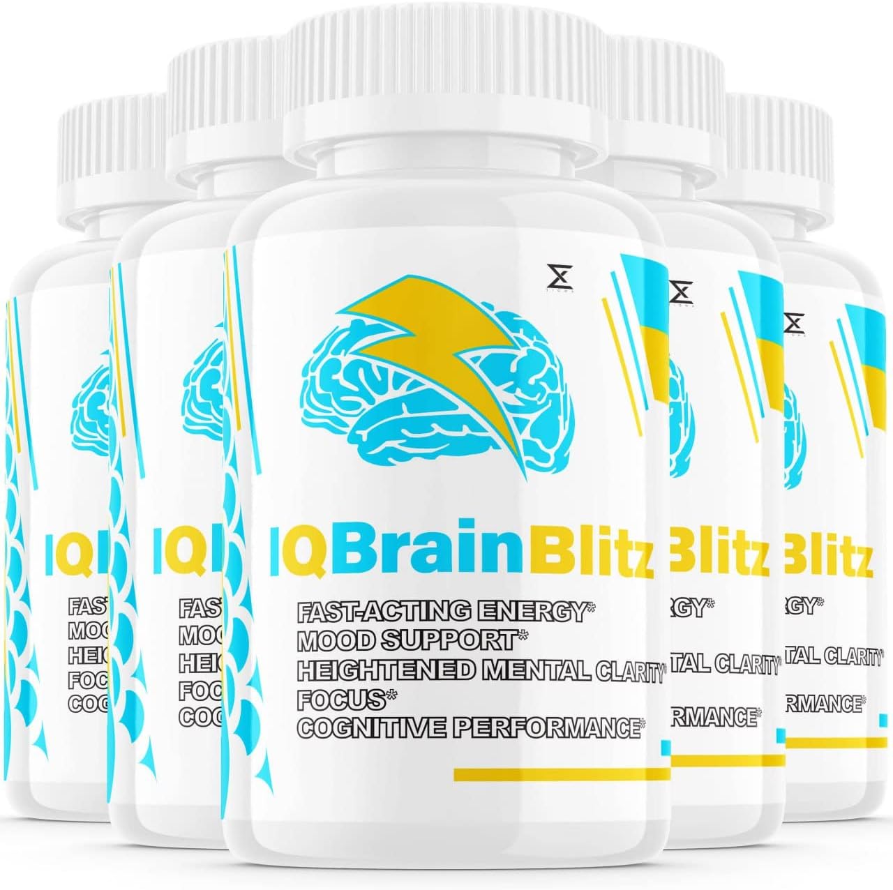 Paquete de 5 pastillas IQ Brain Blitz IQ Brain Advanced Memory and ...