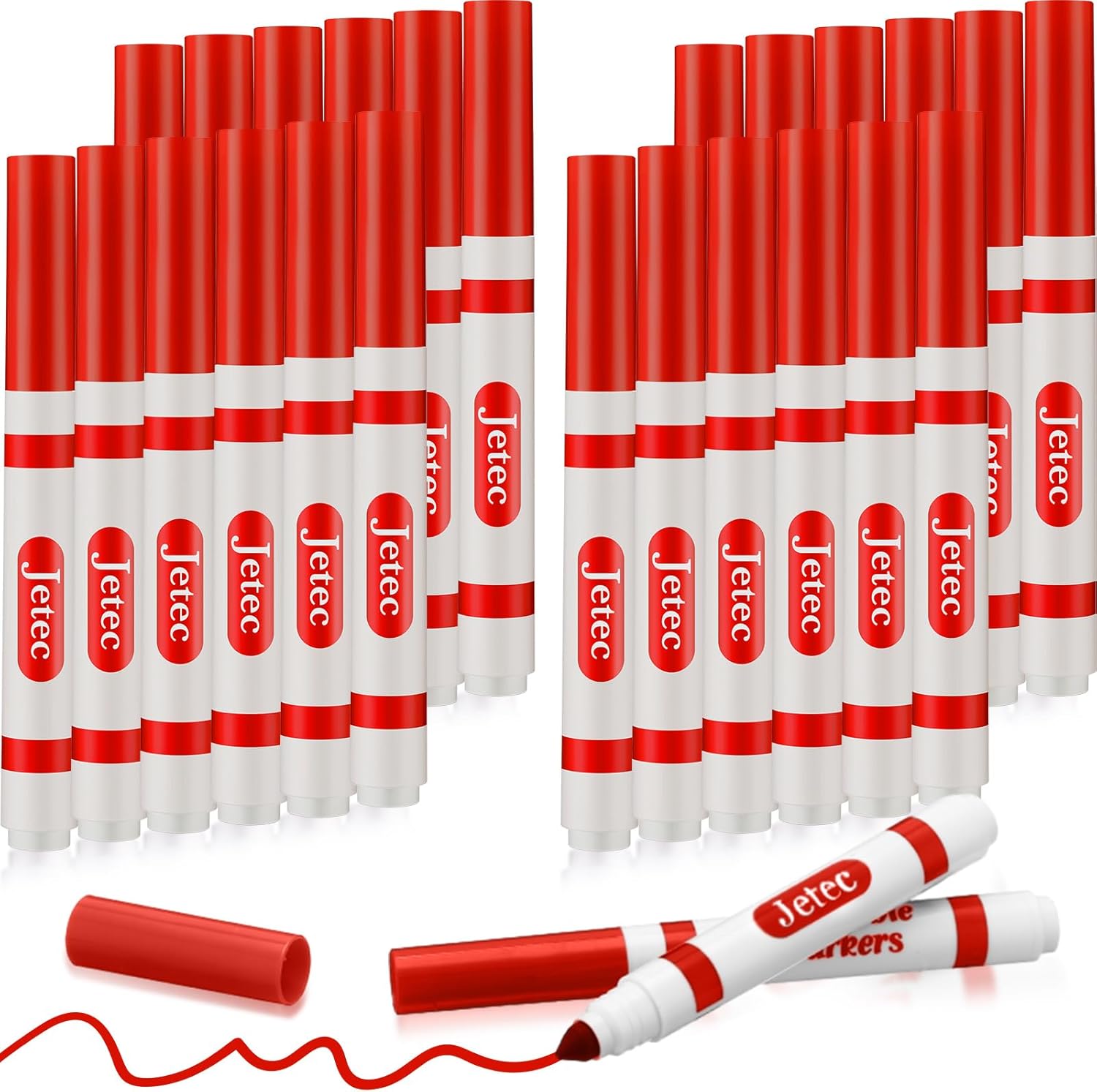 Amazon.com: Janlaugh 24 Pcs Washable Markers Bulk Broad Line Markers ...