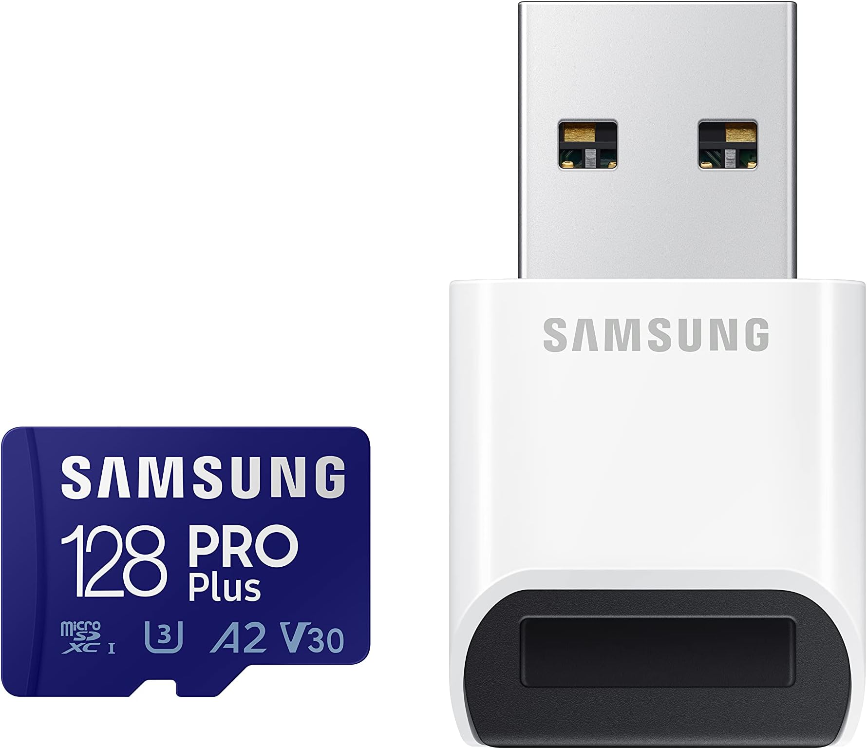 Amazon.com: Samsung PRO Plus + Reader 128GB microSDXC Up to 160MB/s UHS ...