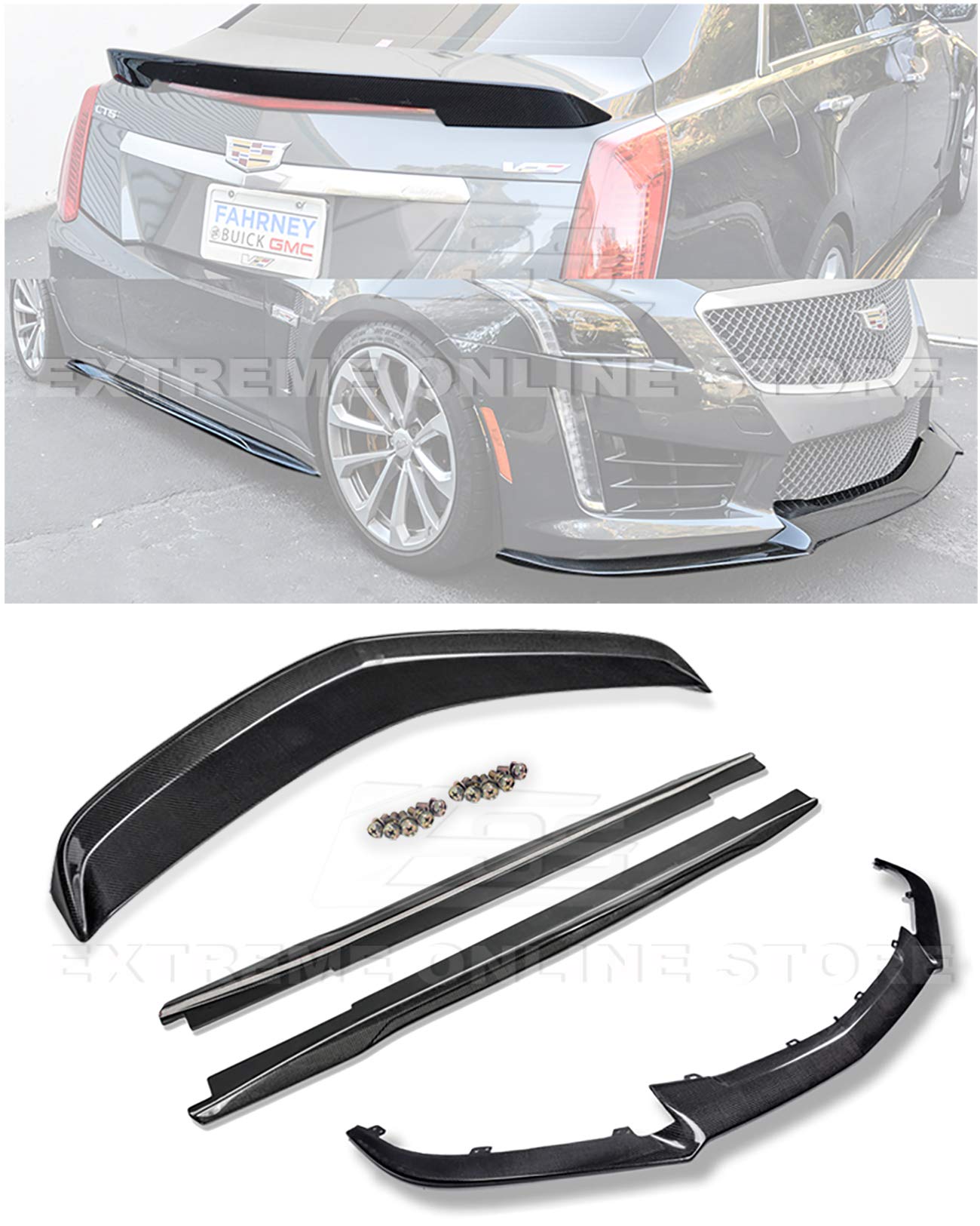 Buy Replacement For 2016-Present Cadillac CTS-V | Carbon Package Style ...