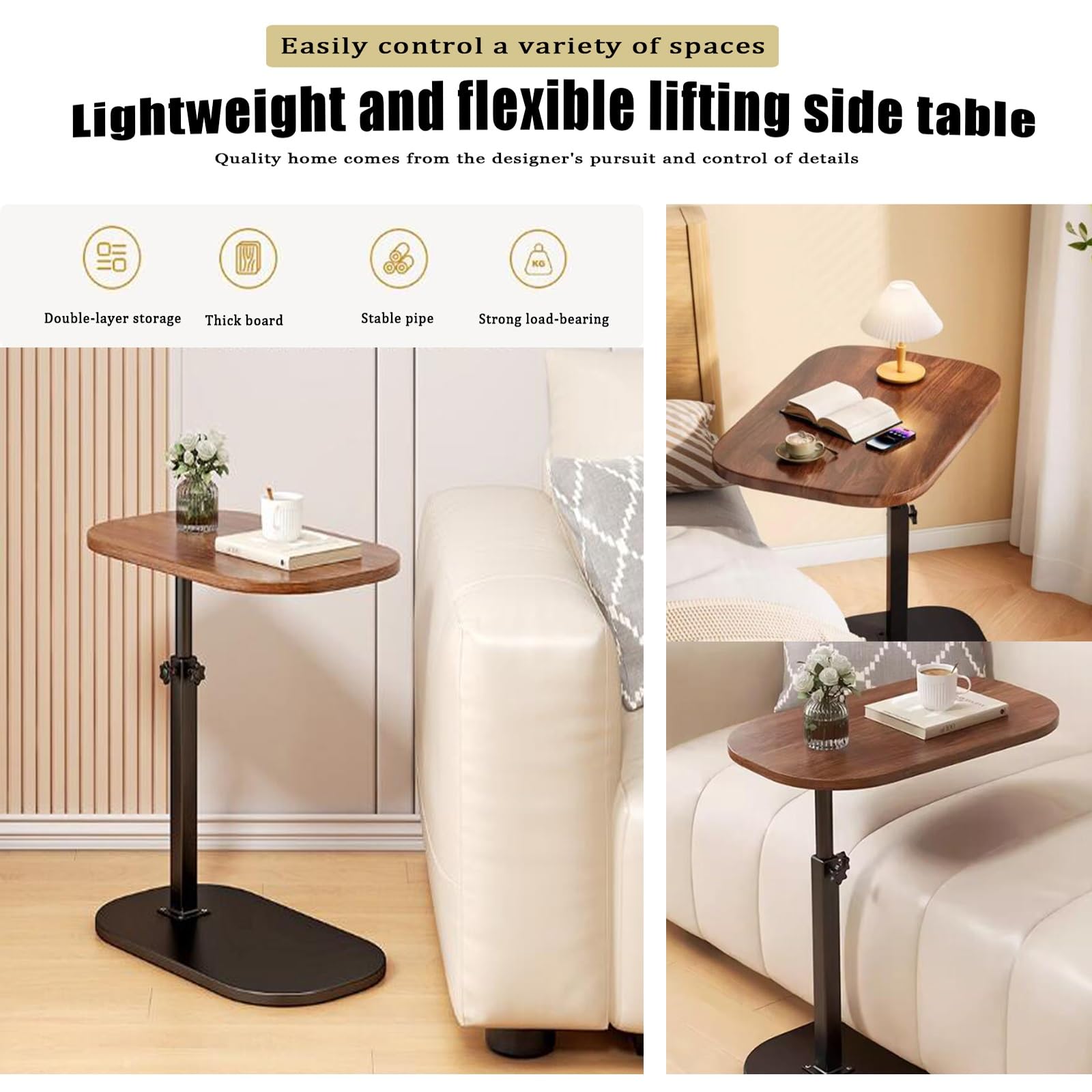 Adjustable Computer Coffee Table