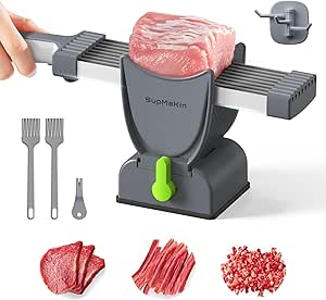 Amazon.com: SupMaKin Fresh Meat Slicer, Thickness Adjustable 2 or 4 mm ...