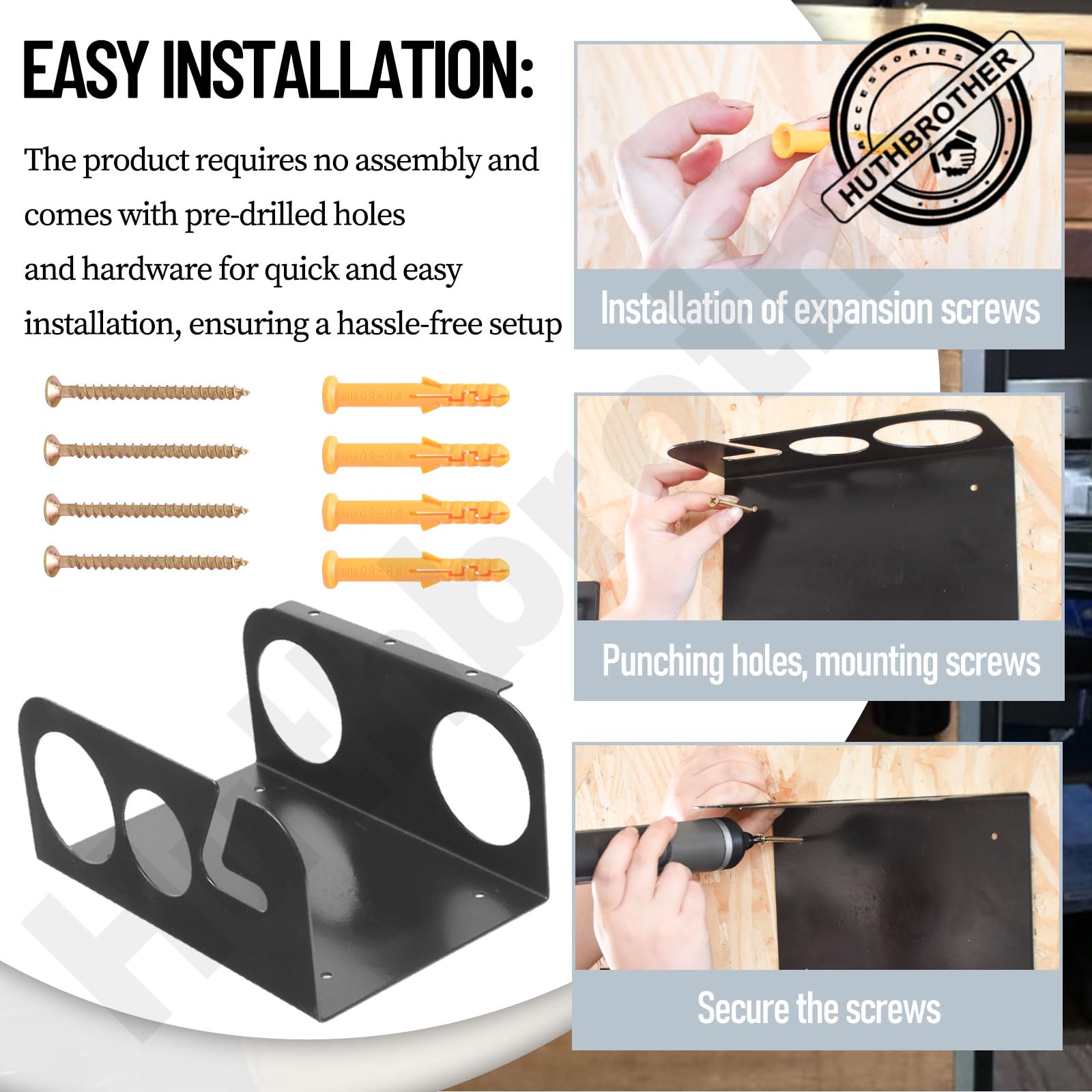 Snapklik.com : Grease Gun Holder, Wall Mount Grease Gun Storage Rack ...