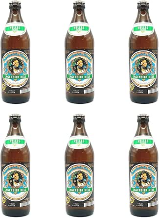 Augustiner Helles Lagerbier 50cl Glass Bottle - Pack of 6 : Amazon.co.uk: Grocery