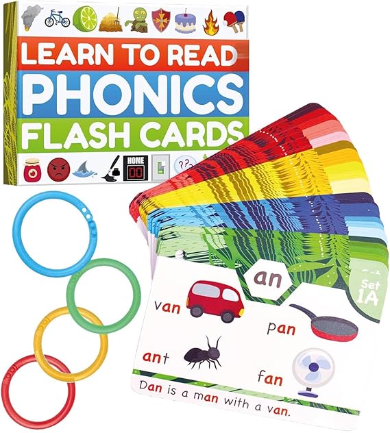 Phonics Flash Cards, Learn To Read Phonics Flash Cards, Educational ...
