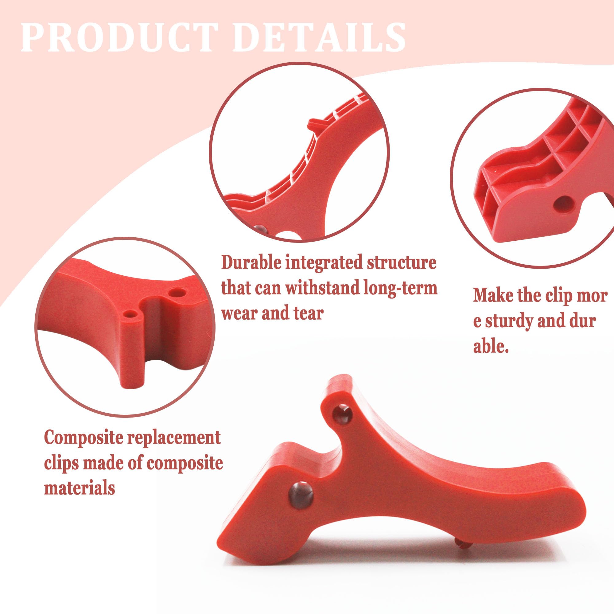 Snapklik.com : Composite Replacement Clips Replaces For Release Levers ...