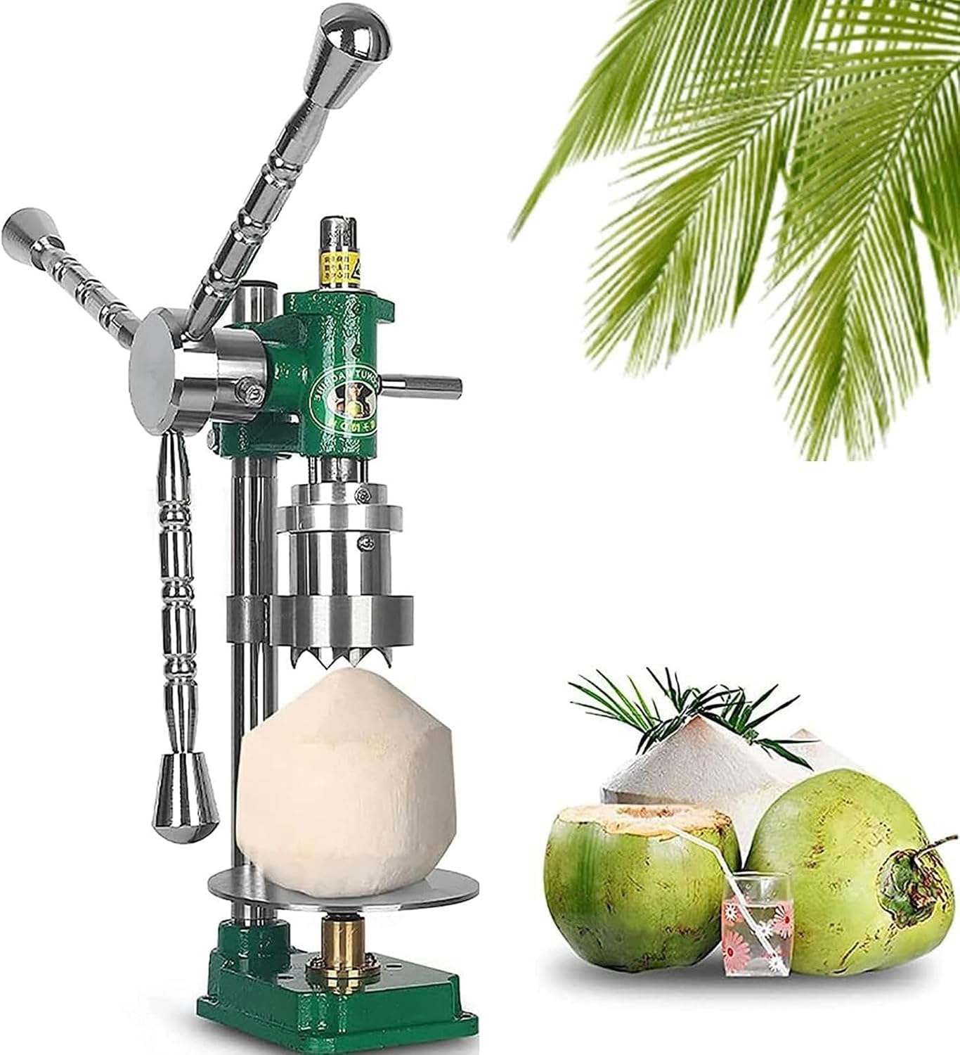 Amazon.com: Manual Coconut Hole Opening Machine Coconut Opener Tool ...