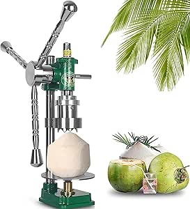 Amazon.com: Manual Coconut Hole Opening Machine Coconut Opener Tool ...