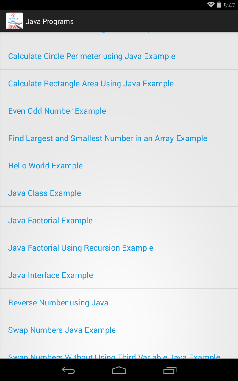Java 100+ Programs With Outputs Pro-Amazonアプリストアのアプリ