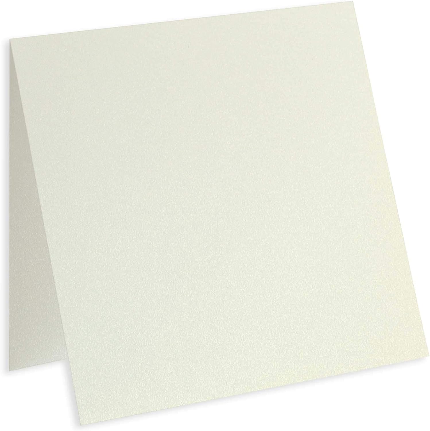 Amazon.com : Blank Fold Invitation Card 6 1/4 x 6 1/4 Metallic Opal, 25 ...