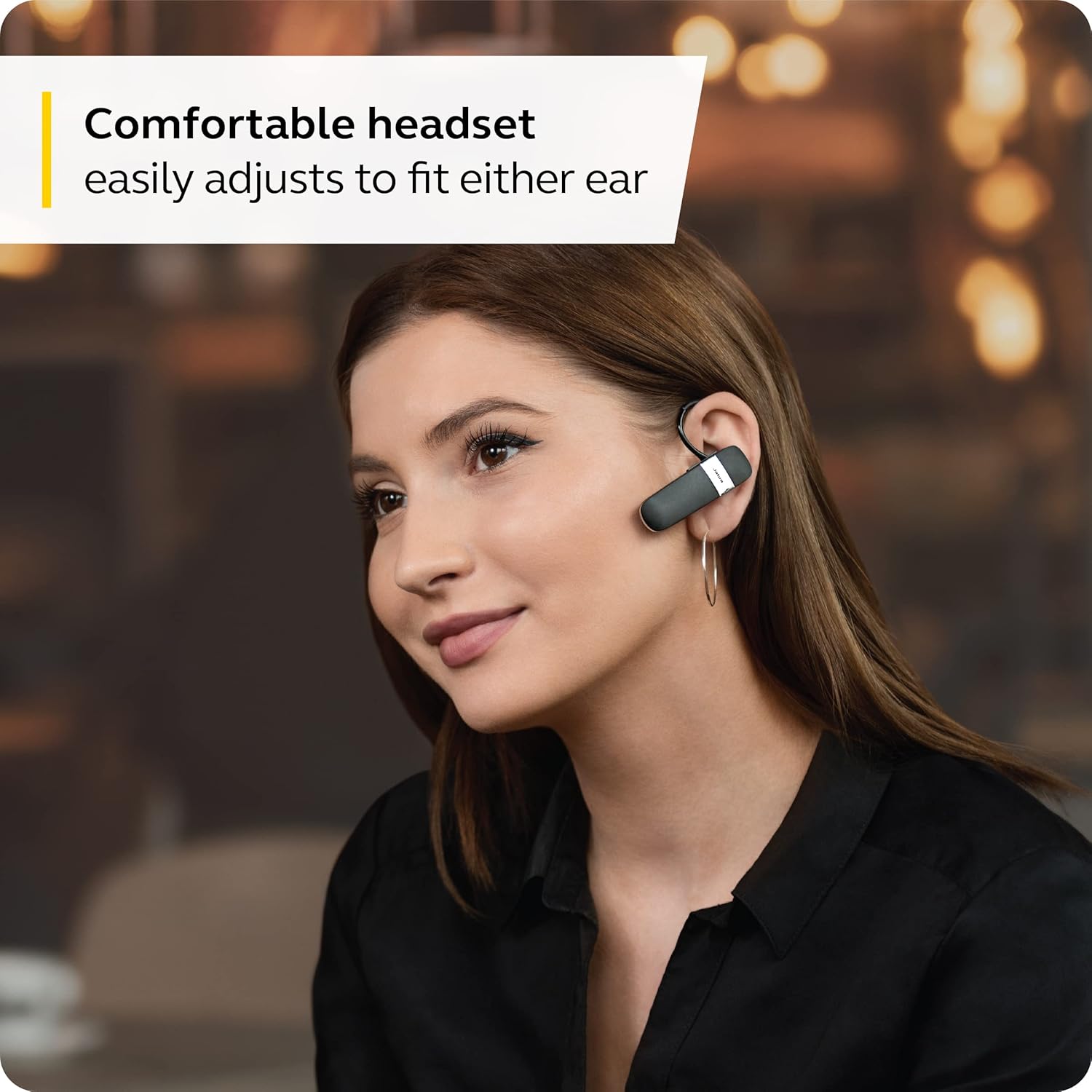 Jabra Talk 15 SE Mono Bluetooth Headset – Wireless Single Ear Headset with Built-in Microphone ...