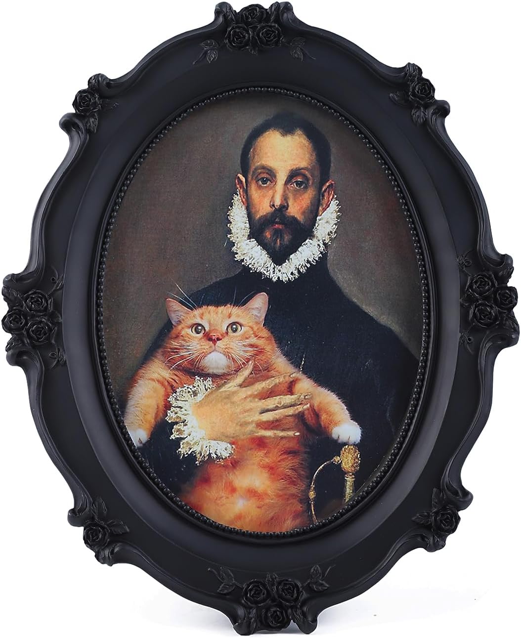 Amazon.com - SIKOO Vintage Picture Frame 5x7 Oval Black Gothic Picture ...