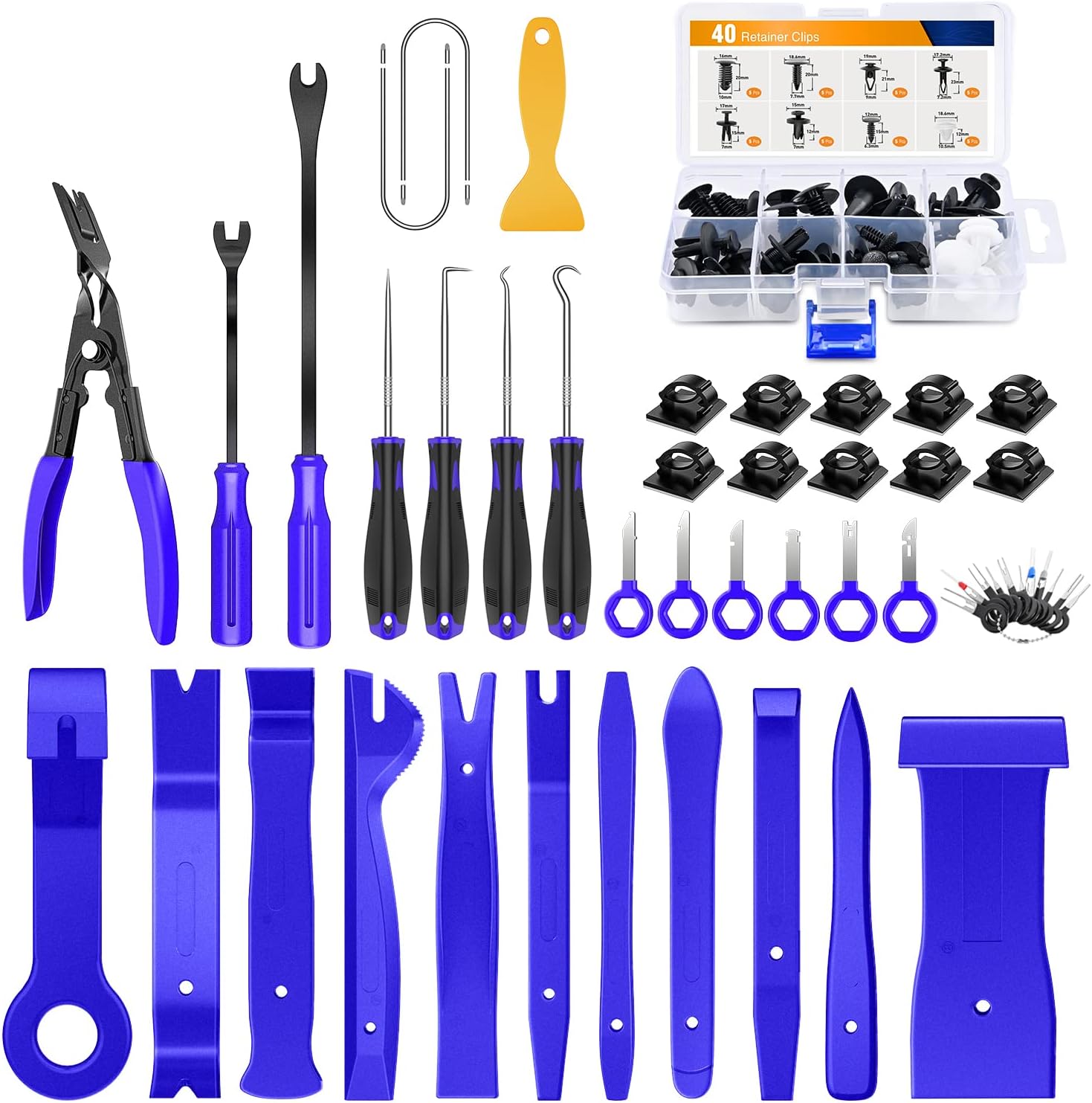 Amazon.com: GOOACC 88Pcs Trim Removal Tool, Auto Push Pin Bumper ...