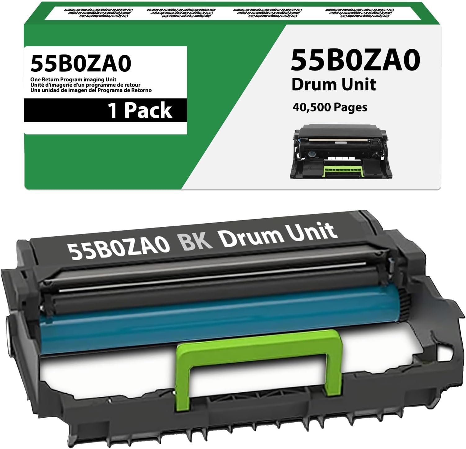 Amazon.com : EUVIVI 55B0ZA0 Remanufactured Imaging Drum Replacement for ...