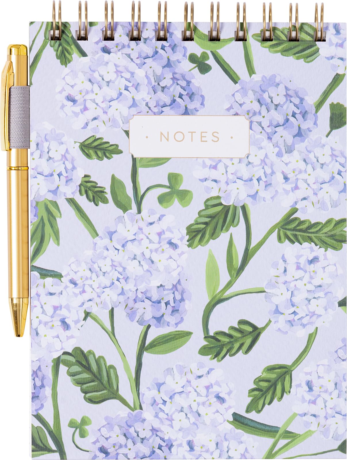 Amazon.com : Eccolo Lined Top Spiral Notebook, Hydrangea Flexi-Cover ...