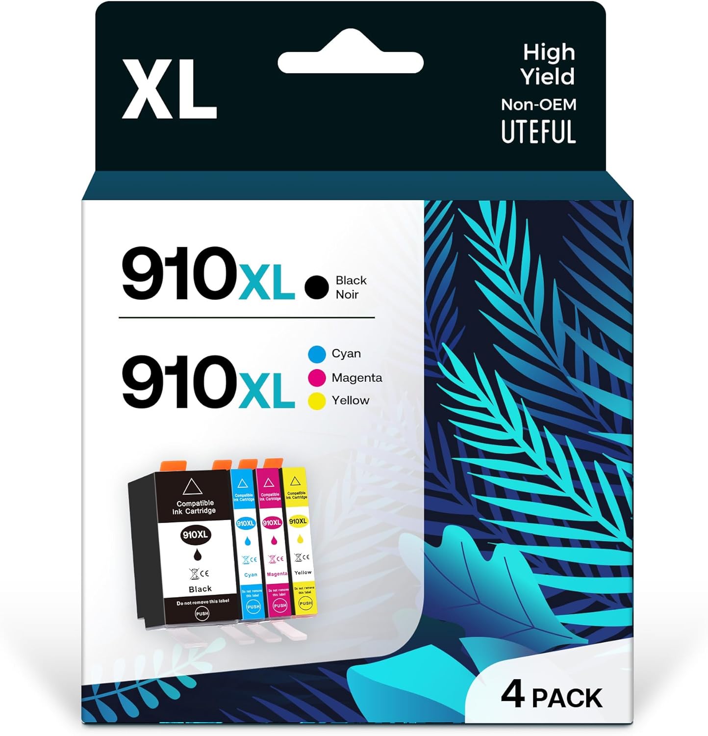 910XL Ink Cartridges Combo Pack Replacement for HP 910 XL Compatible ...
