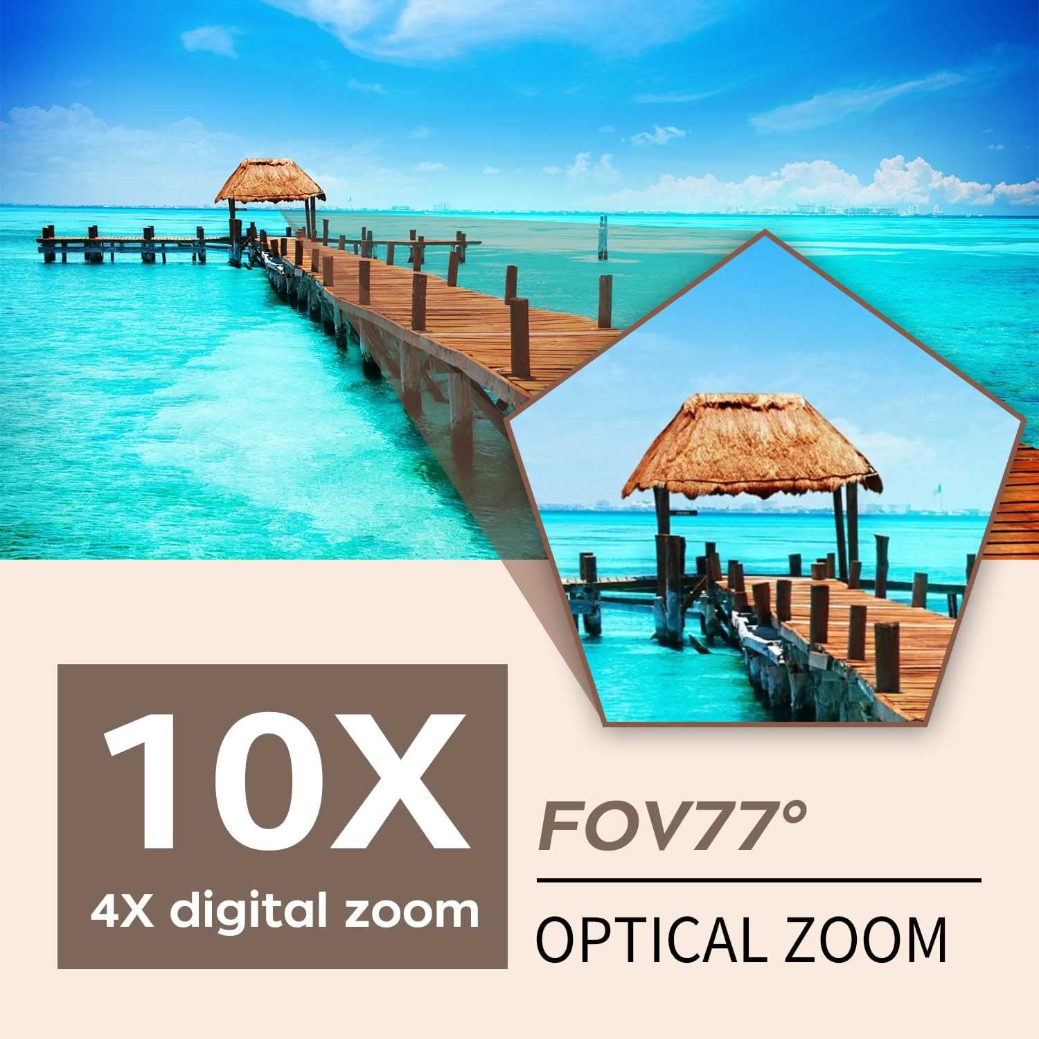 Runpu 10x Optical Zoom PTZ Camera - Full HD 1080p USB Webcam for Live ...