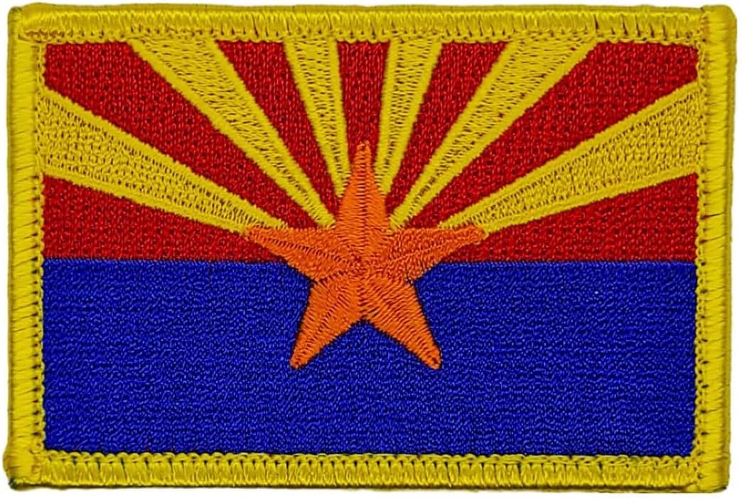 Amazon.com: Arizona State Flag AZ Tactical Embroidered Patch - 3 x 2 ...