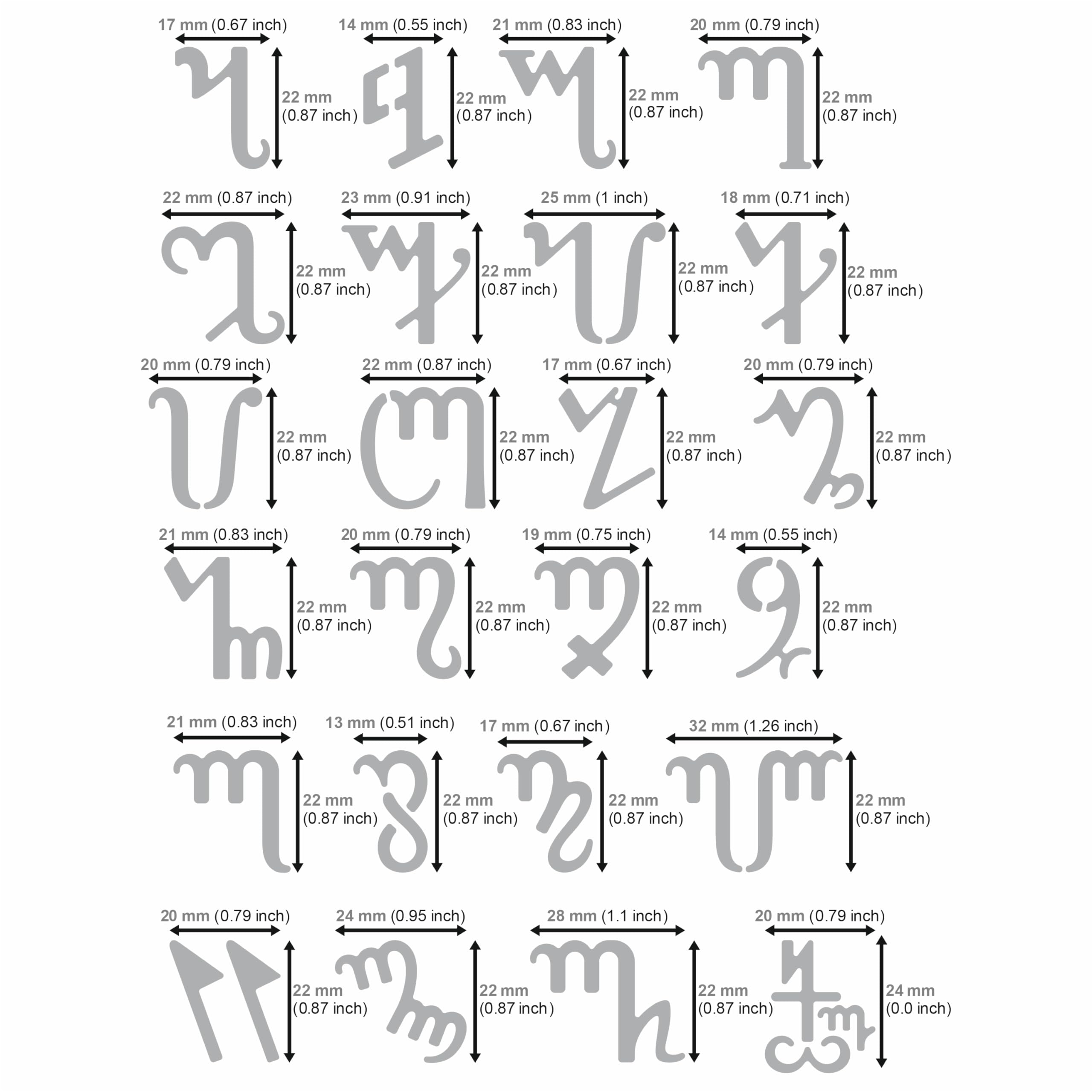 Theban Alphabet Font
