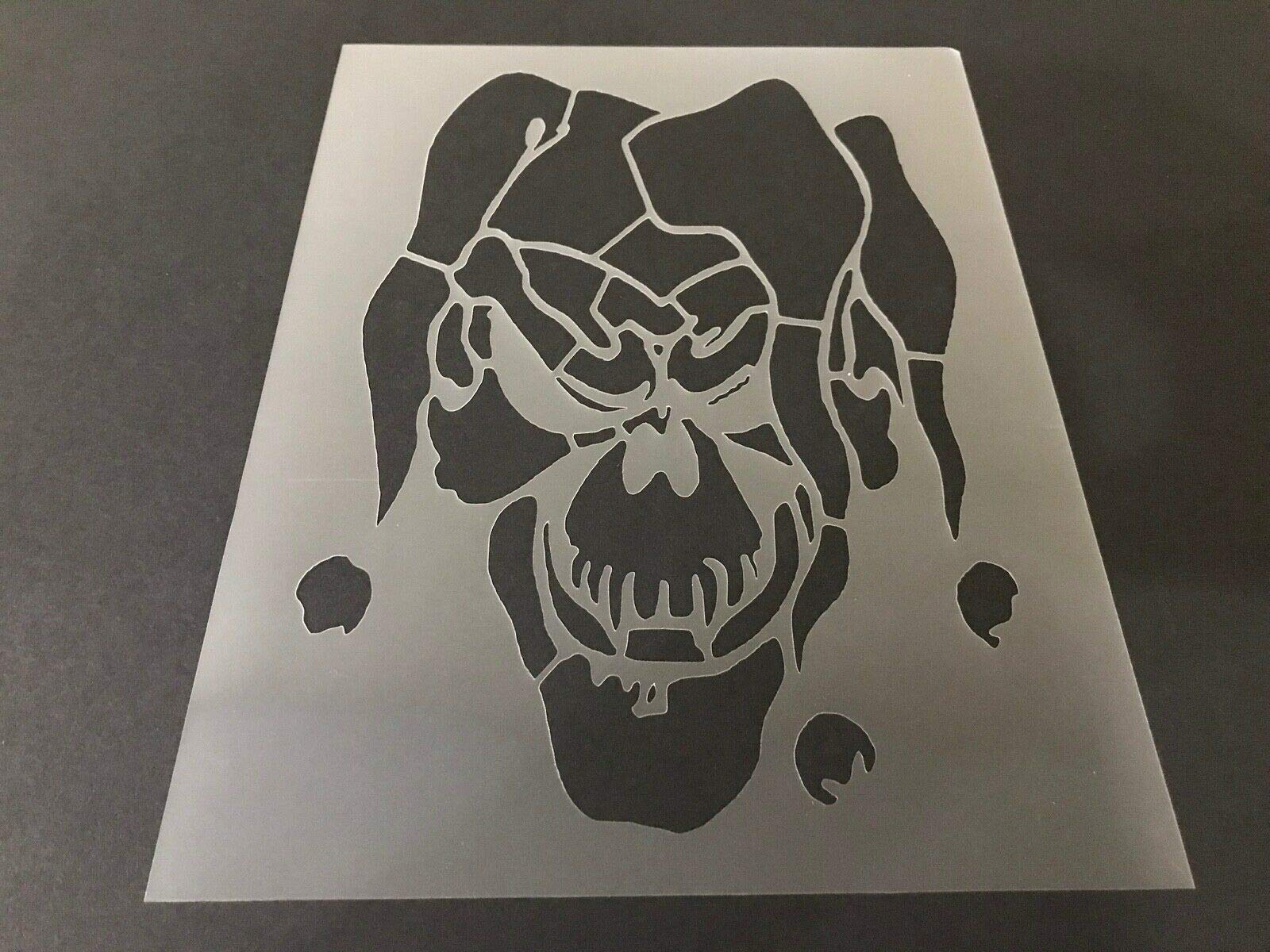 Scary Clown Stencil
