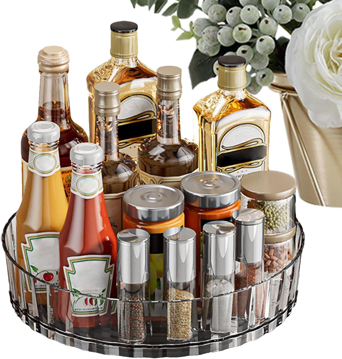 Amazon.com: Countertop Seasoning Organizer | Rotating Seasoning ...