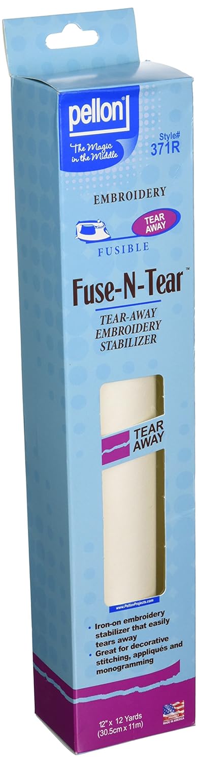 Fuse-N-Tear Stabilizer-12"X12 Yards : Amazon.in: Home & Kitchen