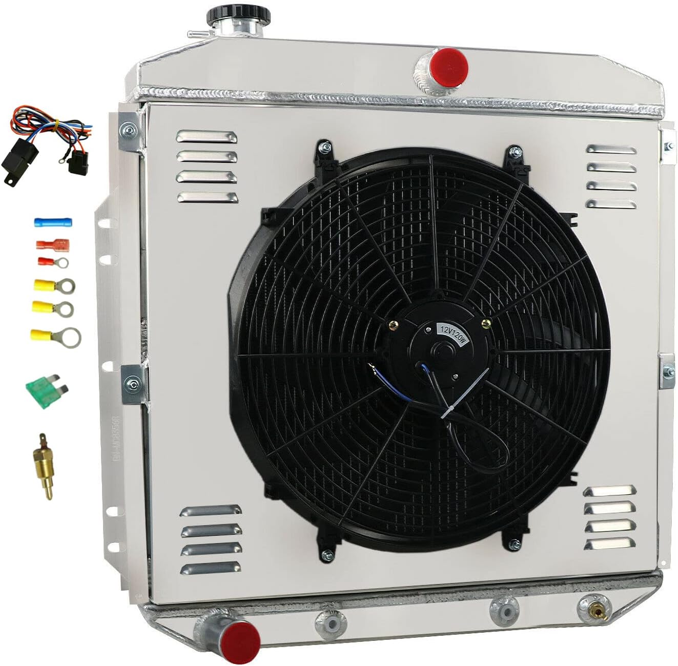 Amazon.com: COOLINGBEST 3 Row Aluminum Radiator Replacement for 1953-1956 1954 1955 Ford F100 ...