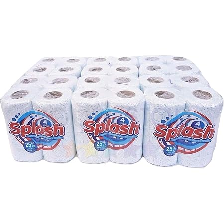 24 Rolls | Splash 2-Ply Kitchen Towel | Made in The UK : Amazon.co.uk ...