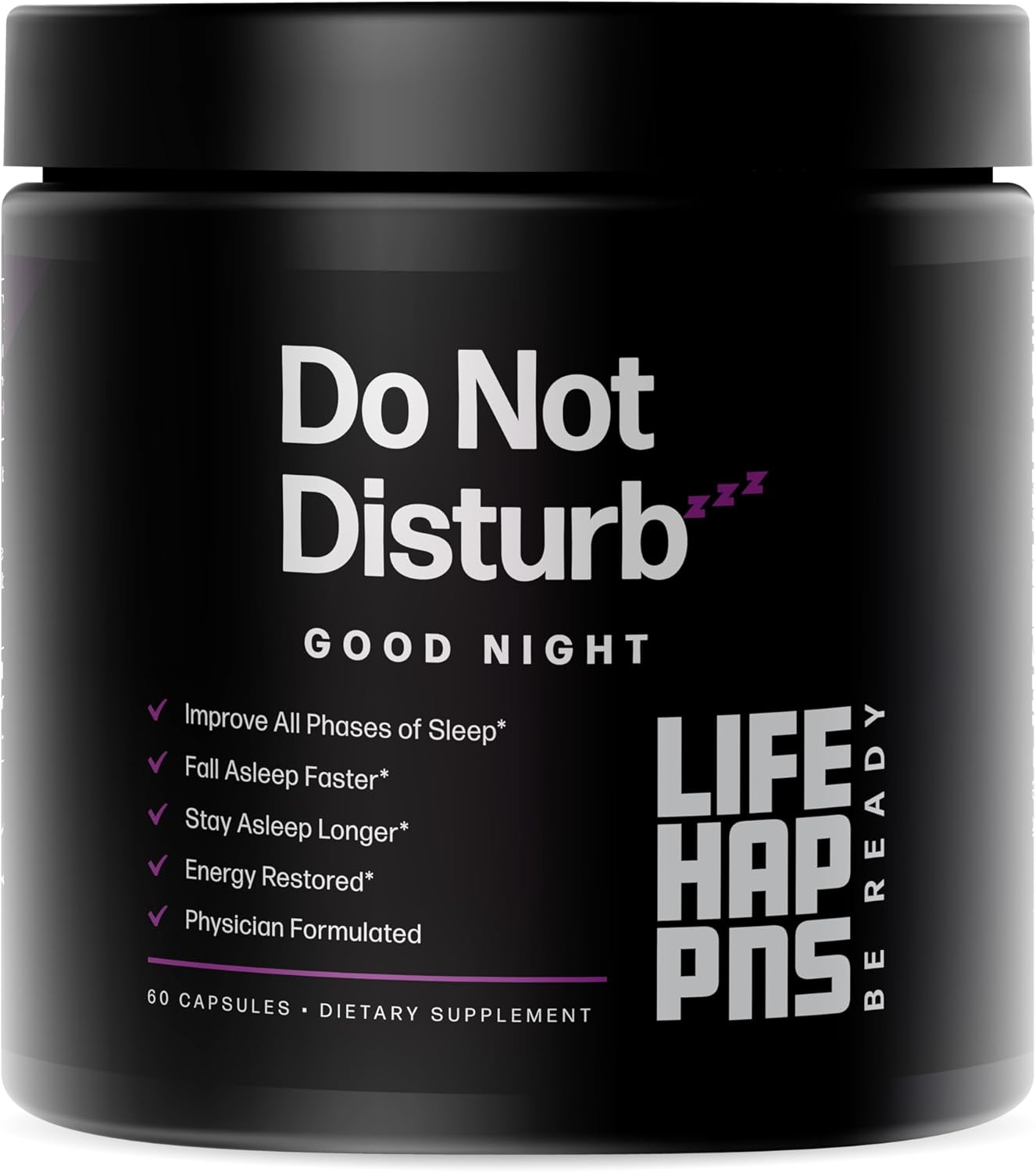 Amazon.com: Life Happns Do Not Disturb Sleep Support Supplement with L ...