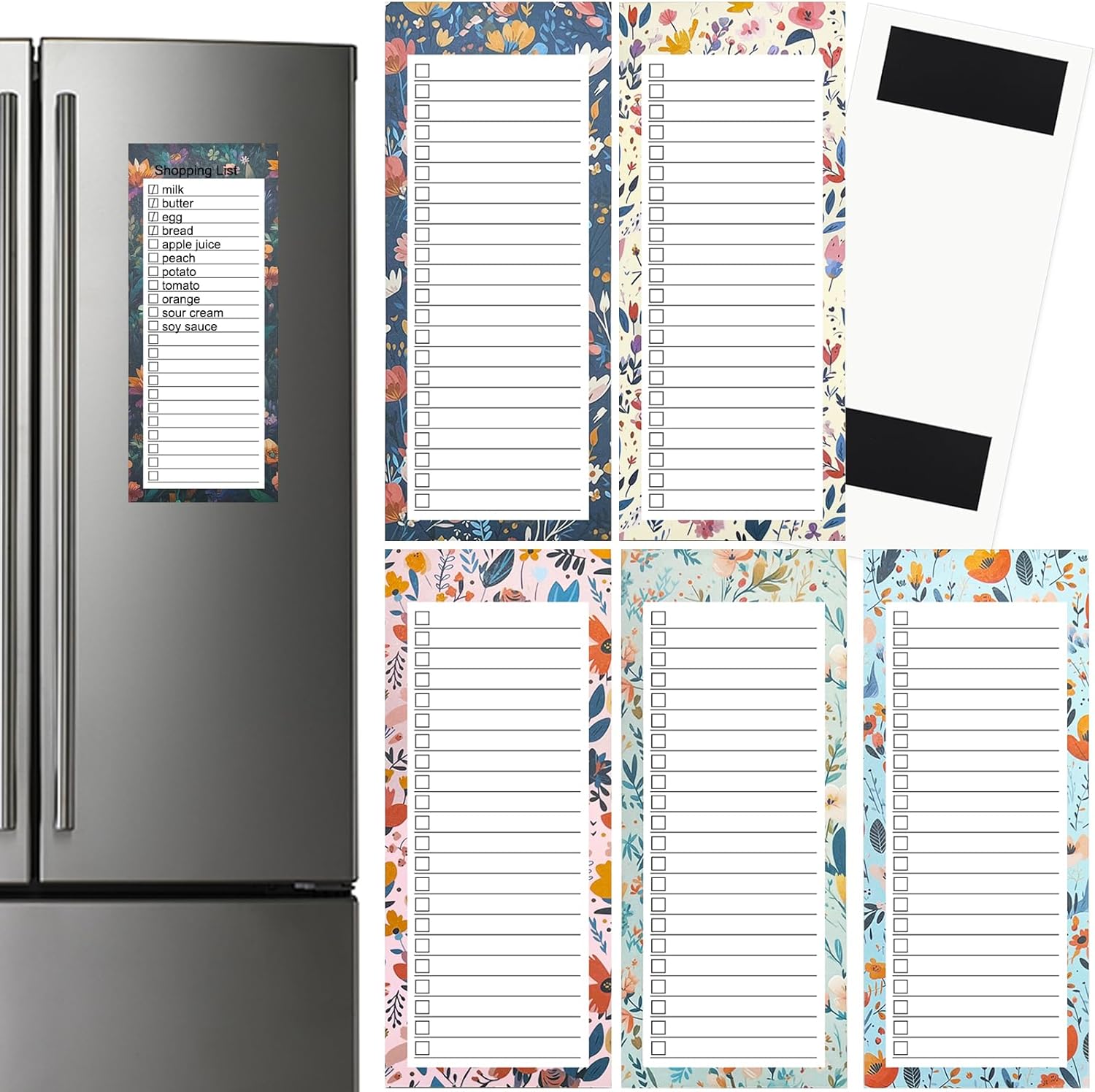 Amazon.com : Lynbovun 6 Pack Magnetic Notepads for Refrigerator, Cute ...