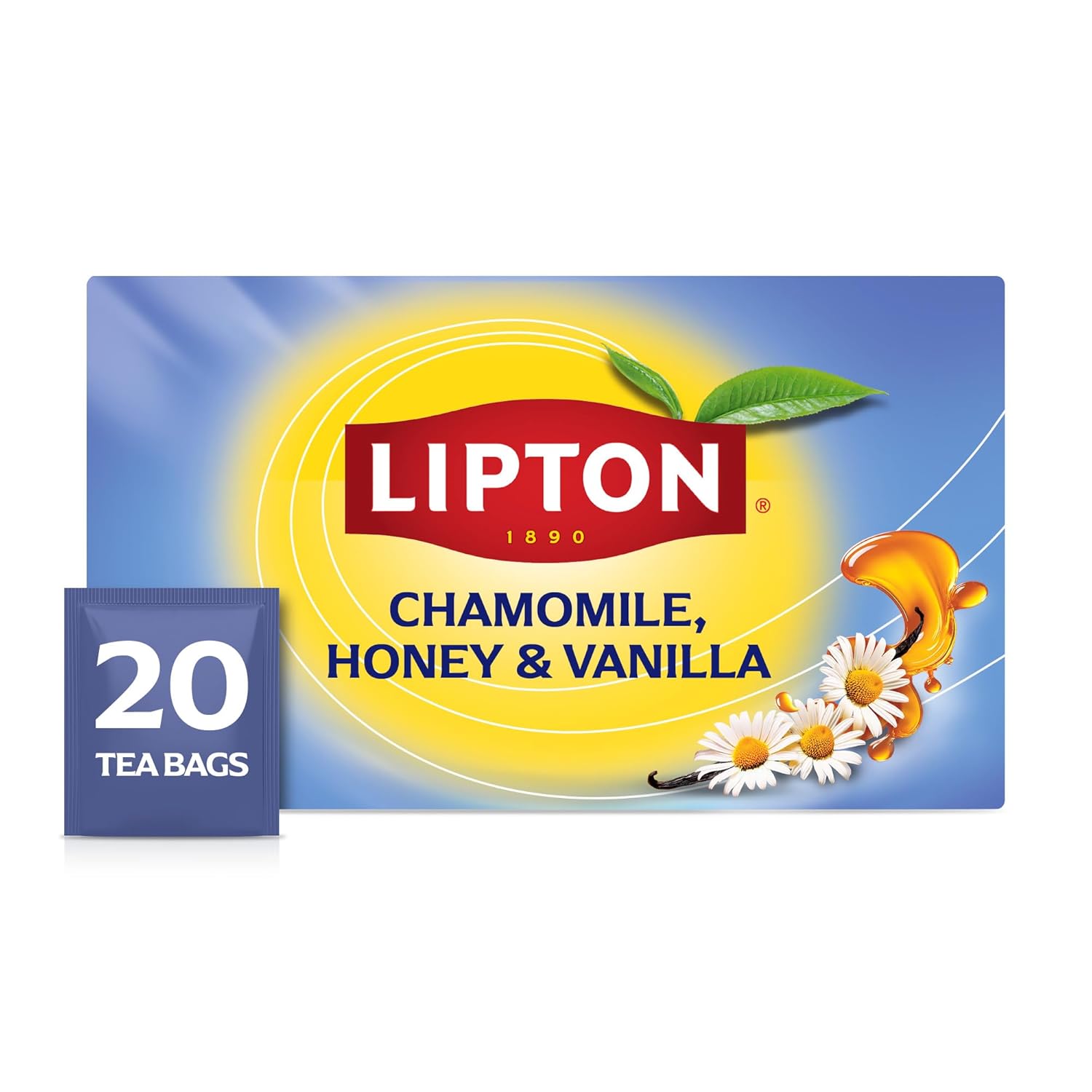 Amazon.com: Lipton Golden Chamomile with Honey and Vanilla Tea Bags ...