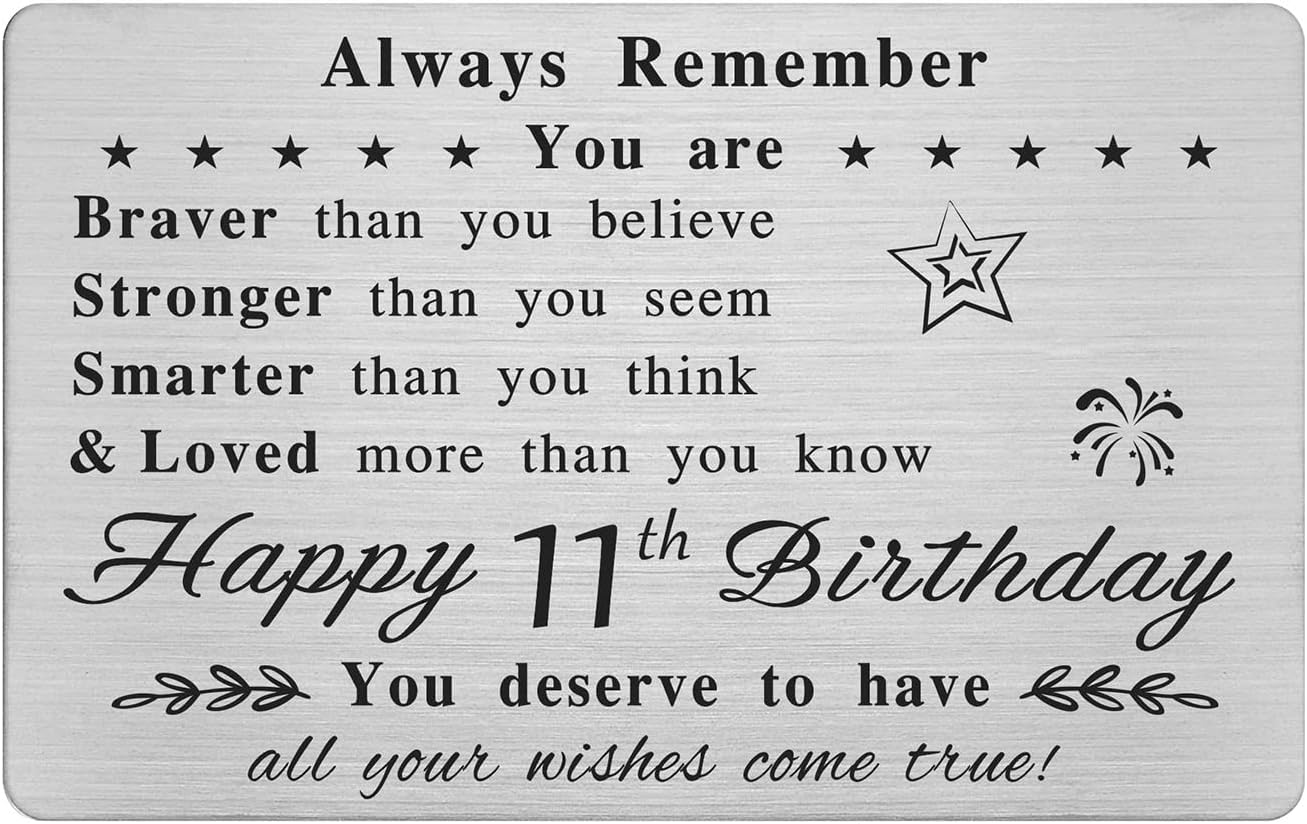 FALOGI Happy 11th Birthday Card You Are Loved More Than You Know 11 falogi-happy-11th-birthday-card-you-are-loved-more-than-you-know-11