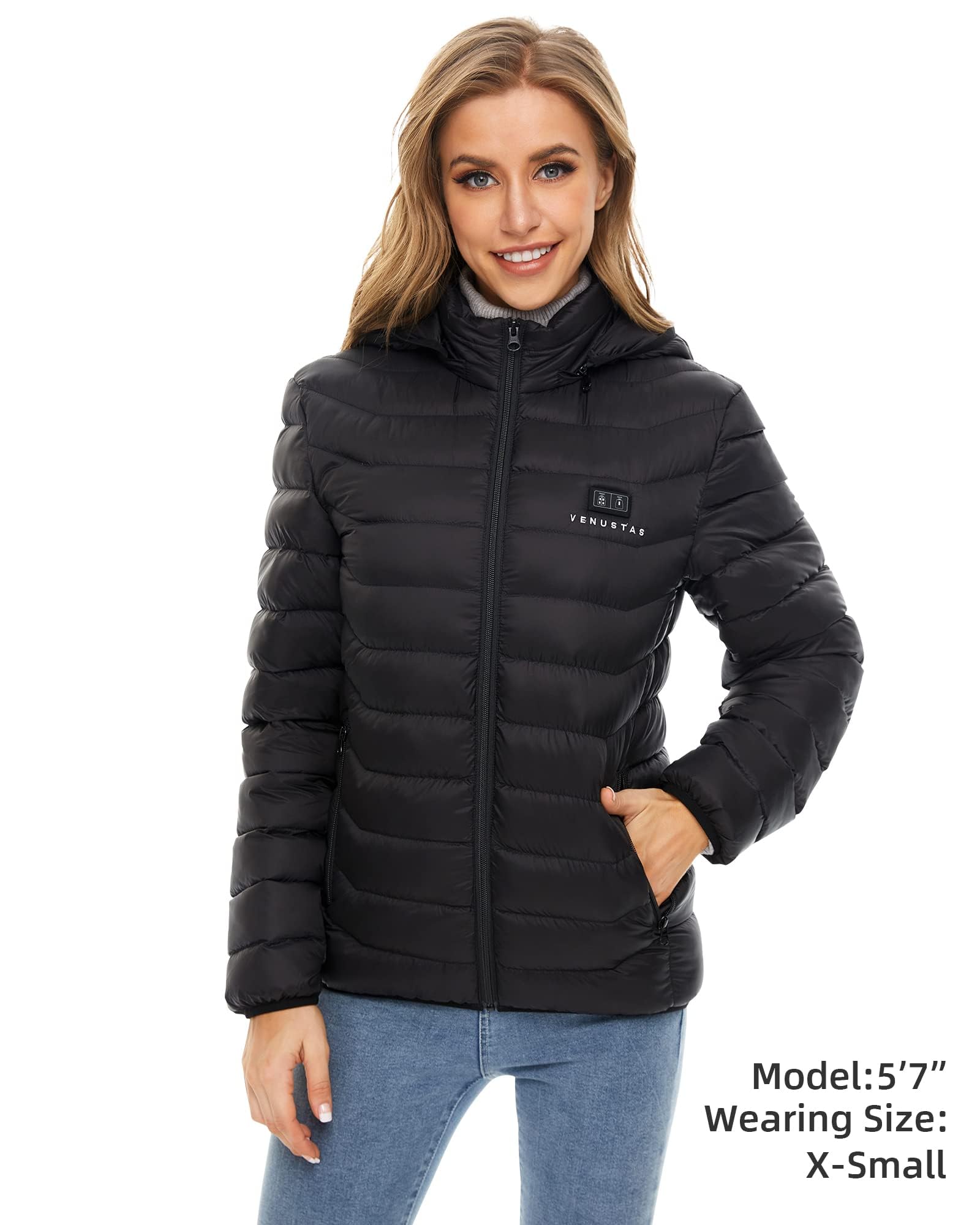 Snapklik.com : Venustas Dual Control Heated Jacket For Women And Men, 6 ...