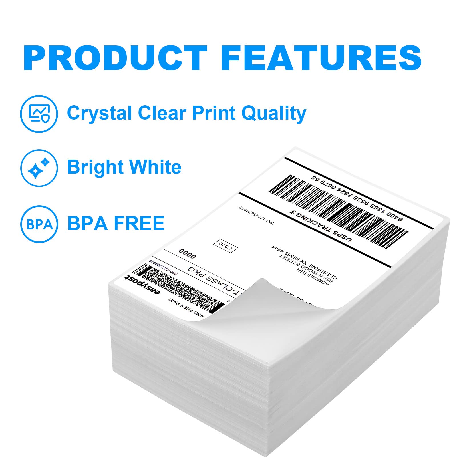 Snapklik.com : MaxGear 4" X 6" Direct Thermal Labels, 4000 Labels 8 ...