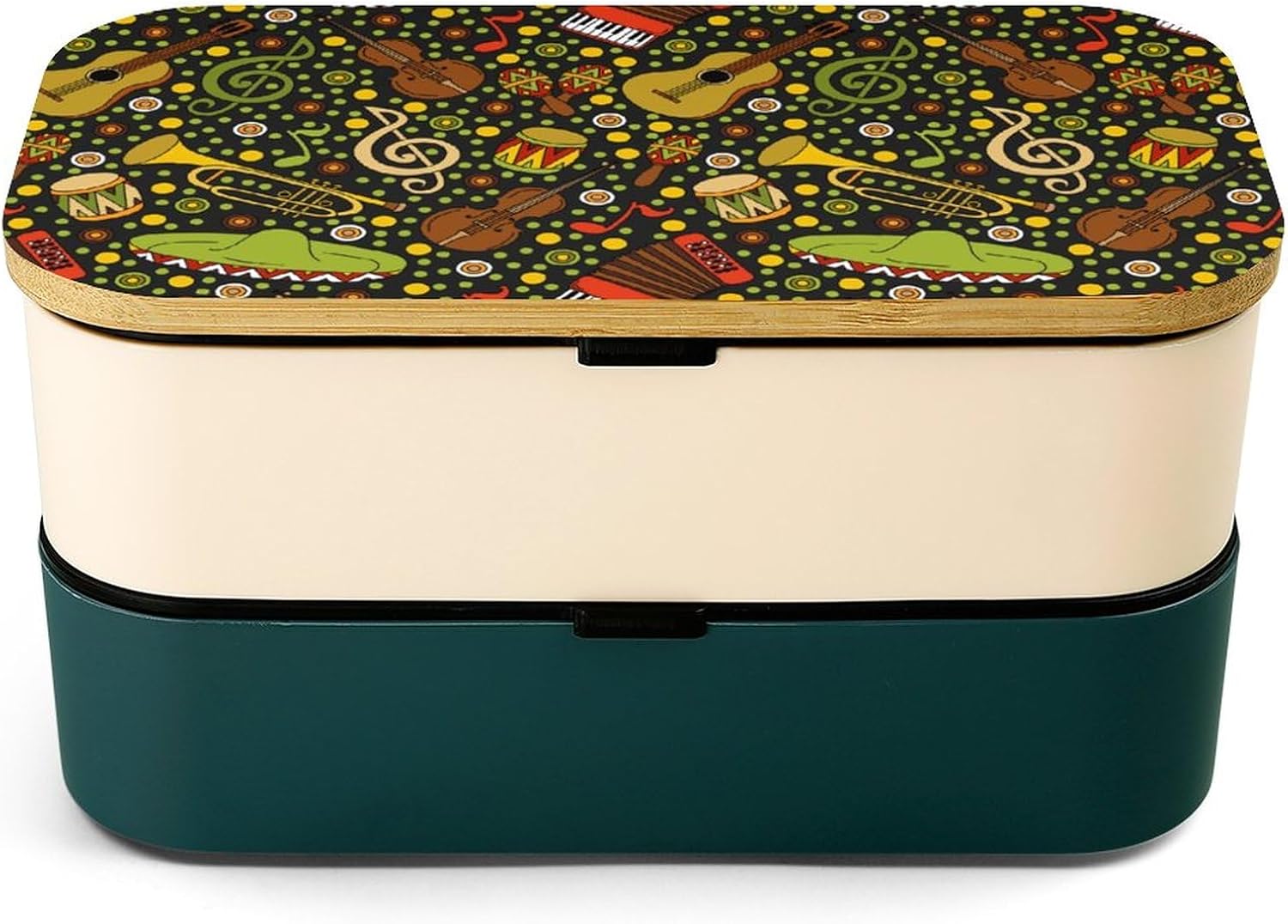 Amazon.com: Mexico Musical Instruments Bento Box for Adult Lunch Box ...