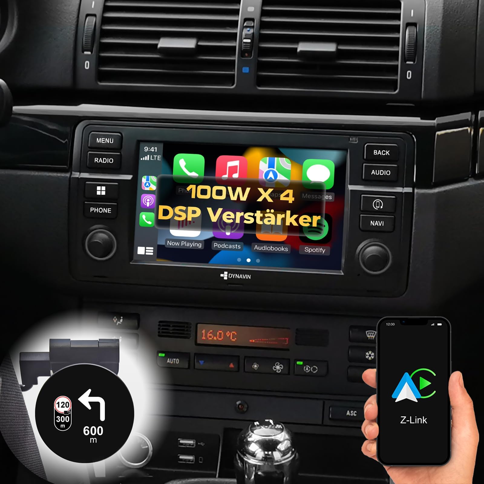 DYNAVIN Android Autoradio Navi für BMW 3er E46, 7 Zoll OEM Radio mit ...