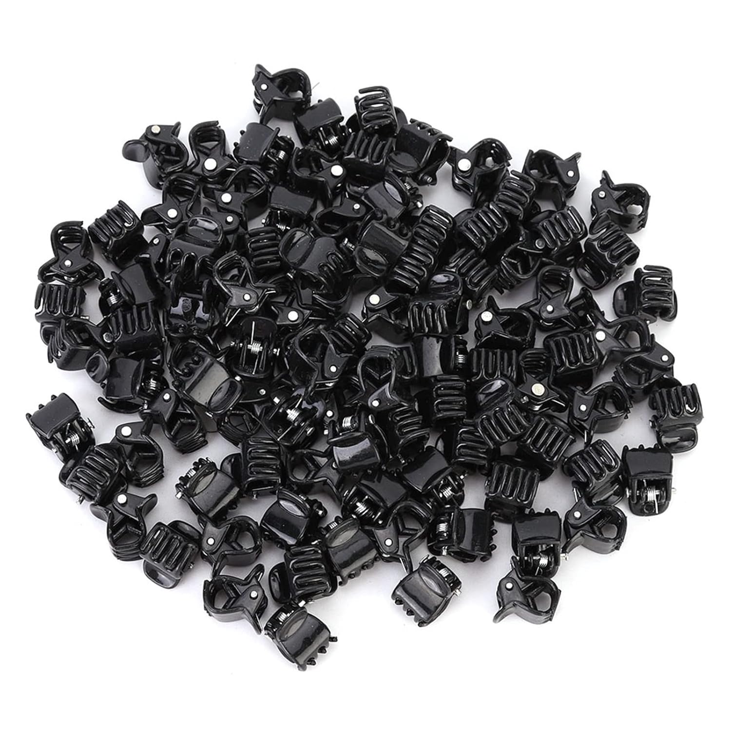 Amazon.com : Mini Hair Clips, 100Pcs Black Plastic Mini Clips, Small ...