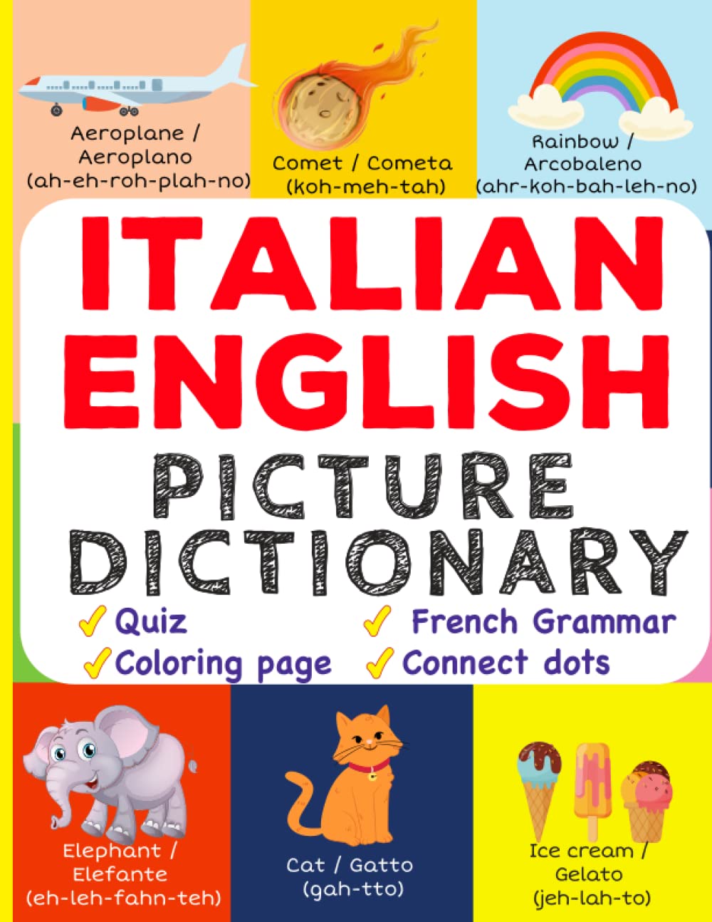 Italian English Picture Dictionary: Learn Over 500+ Italian Words ...