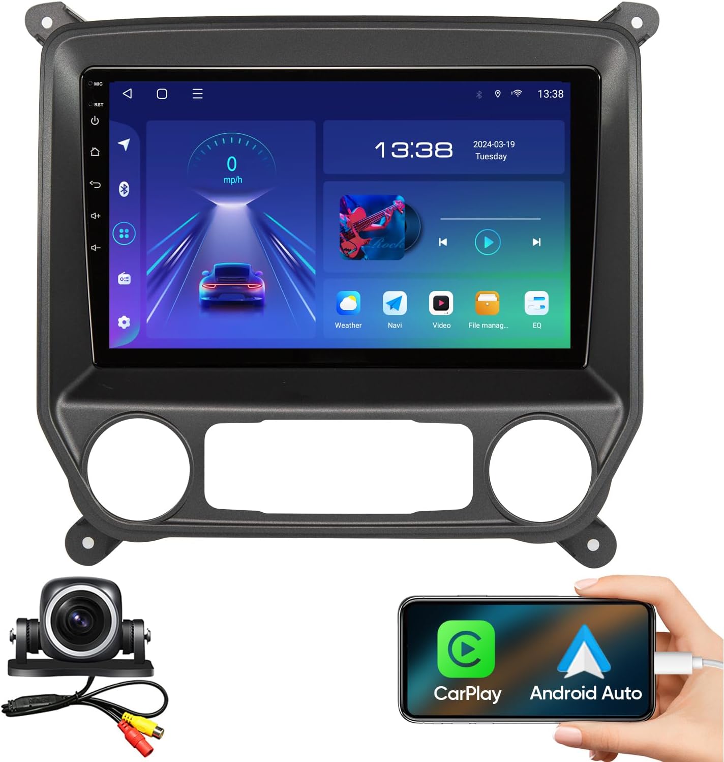 Amazon.com: 2G+64G Car Stereo Radio for Chevy Silverado/GMC Sierra 2014 ...