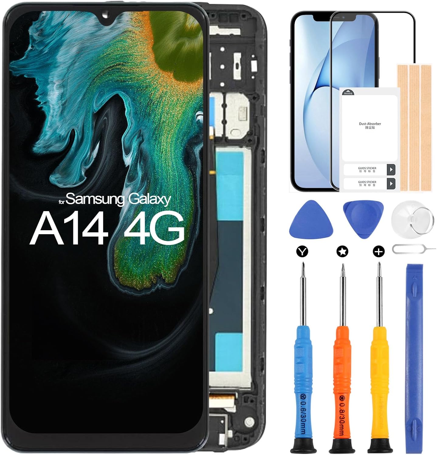 ARSSLY LCD Display for Samsung Galaxy A14 4G Screen Replacement for SM ...