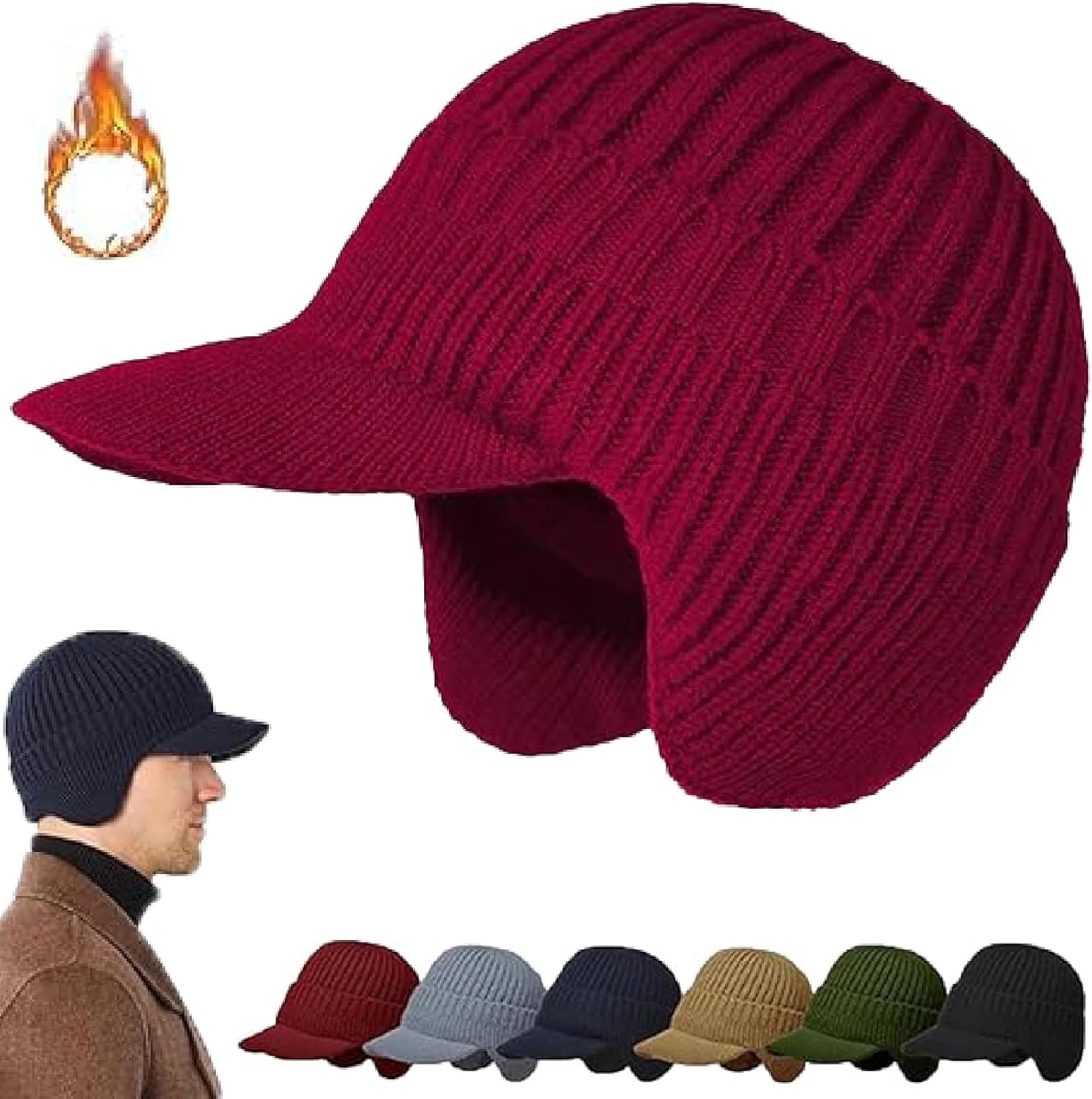 Sherum CozyHead Beanie, Johnny Cozy Head Beanie, Elastic Warm Ear ...
