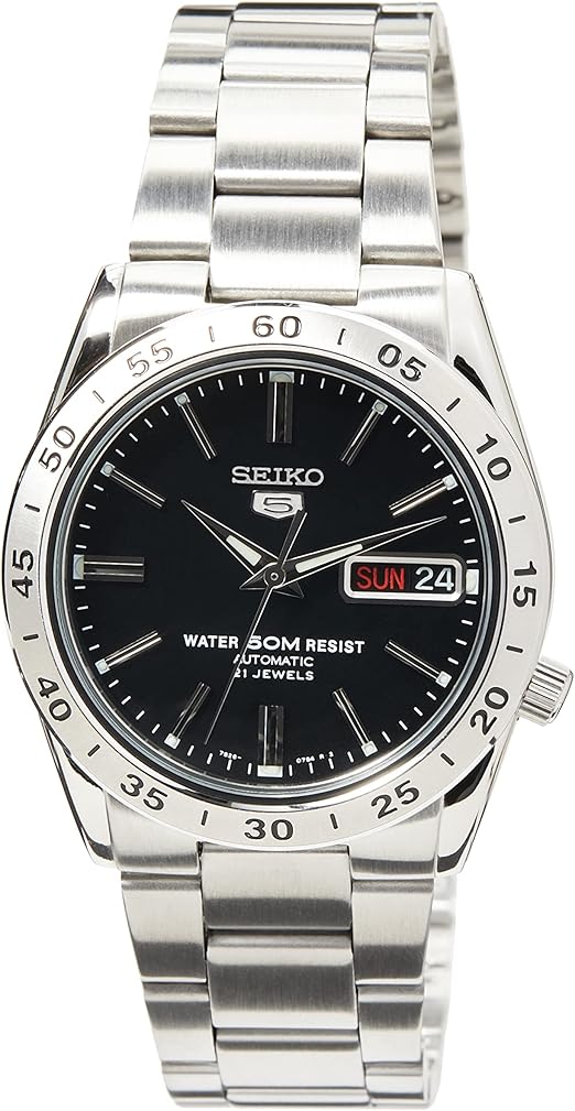 Amazon.com: Seiko Men's Analogue Automatic Watch with Stainless Steel ...