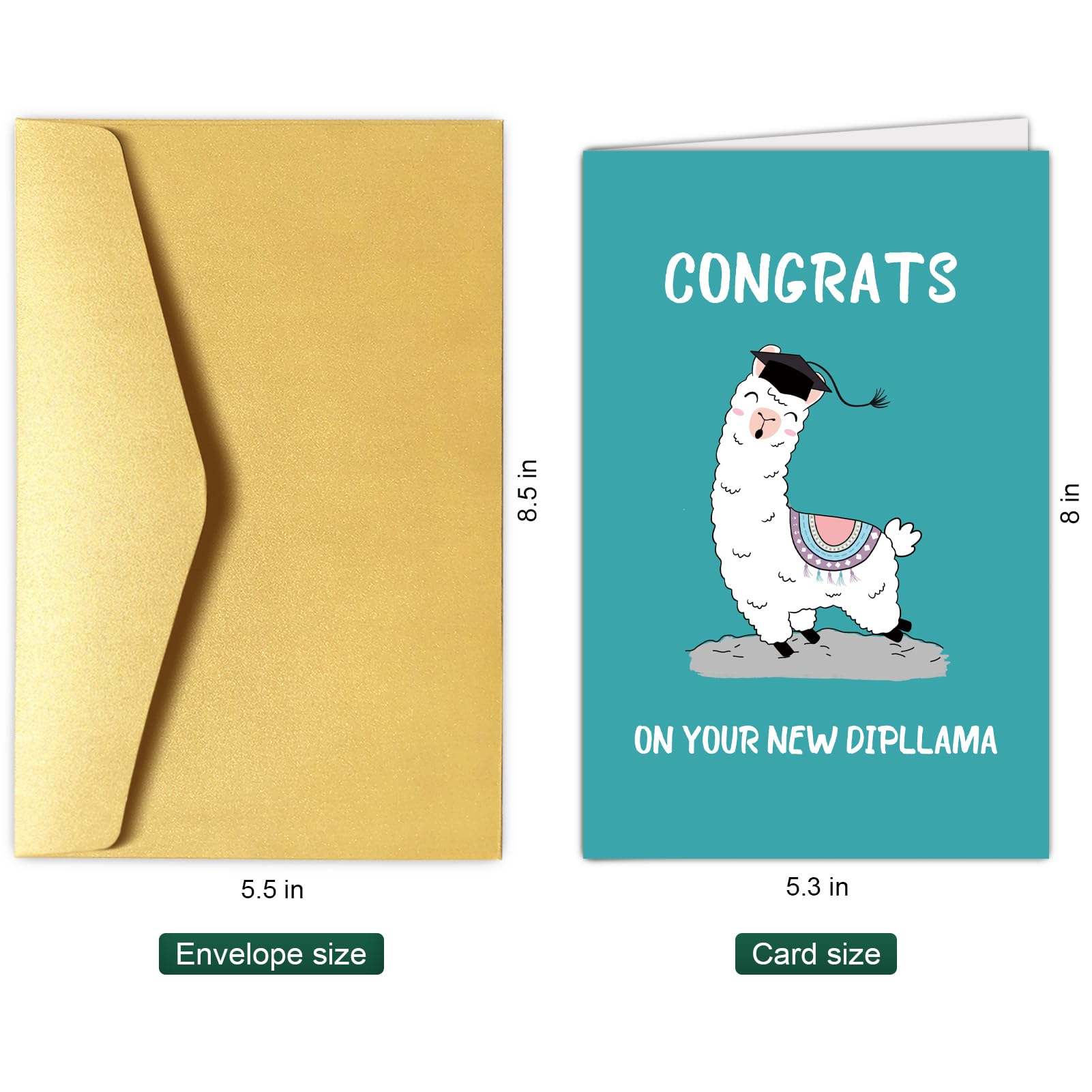 Snapklik.com : Funny Llama Graduation Card, Cute Graduation Card For ...