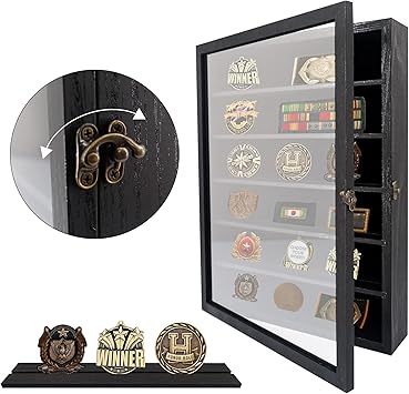 Amazon.com - FramePro Shadow Box Frame with Removable Shelves, Black ...