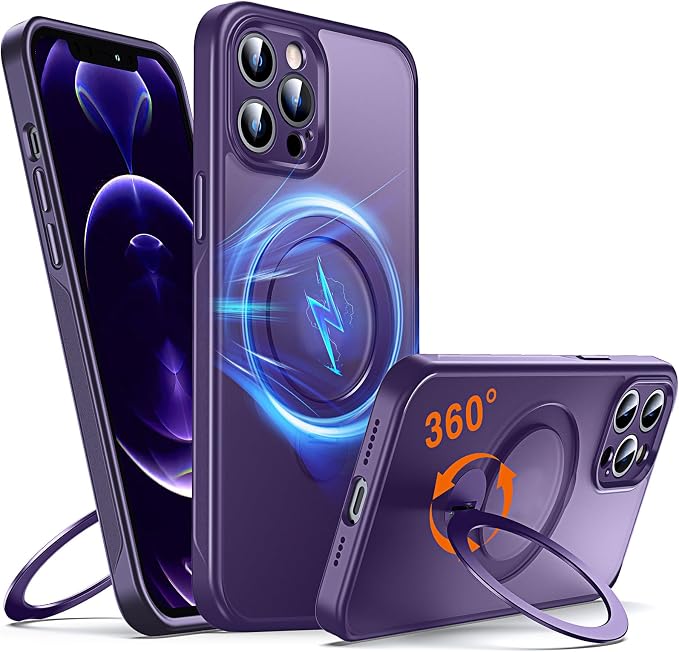 Amazon.com: Chicfun 360° O-Ring MagStander for iPhone 12 Pro Max Case ...